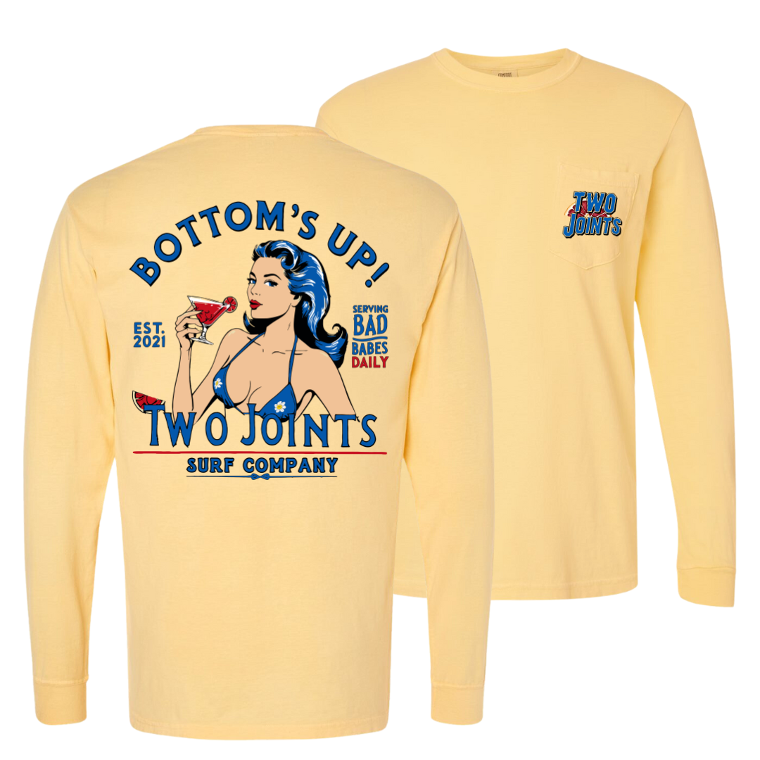 Bottom's Up Long Sleeve Tee – Two Joints Surf Co.