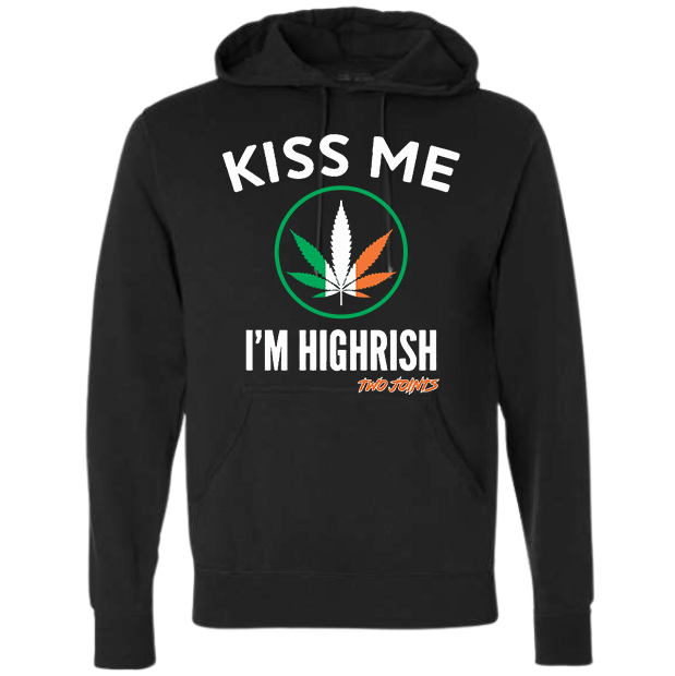 Highrish Black Hoodie – Two Joints Surf Co.
