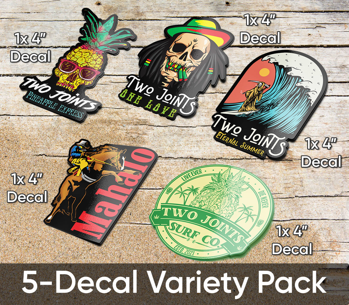 Two Joints Decal Pack – Two Joints Surf Co.